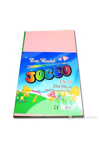 Jocco Yapışkanlı Eva 10 Renk Jocco Yapışkanlı Eva 10 Renk