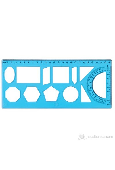 Ark Geometrik Şablon Cetveli No:1