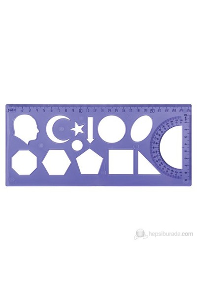 Ark Geometrik Şablon Cetveli No:2