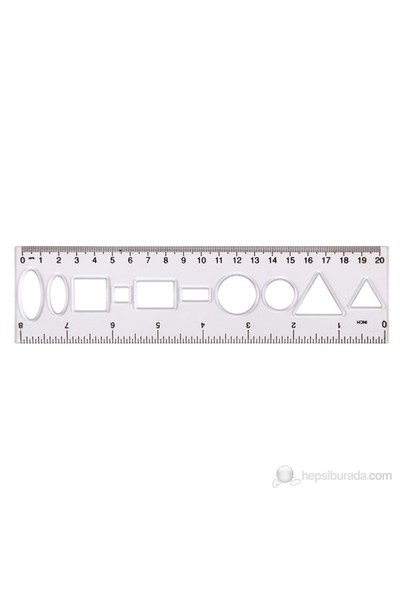 Ark Geometrik Şablon Cetveli No:3