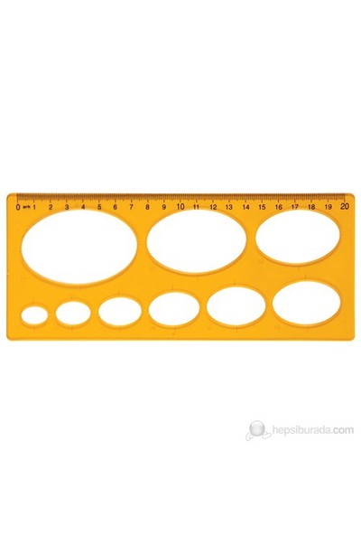 Ark Elips Şablon Cetveli