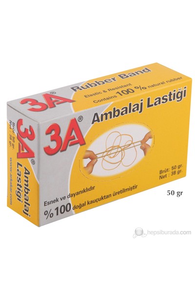 3A Ambalaj Lastiği Karton Kutu 50 gr