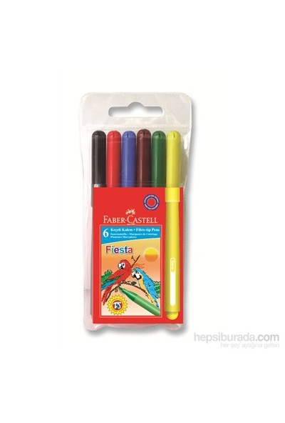 Faber-Castell Fiesta Keçeli Kalem 6'lı (5068306450)