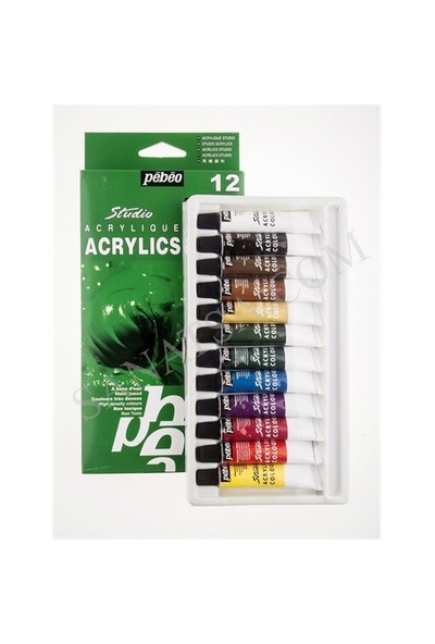 Pebeo Acrylic Studio Set 12 Renk Akrilik Boya