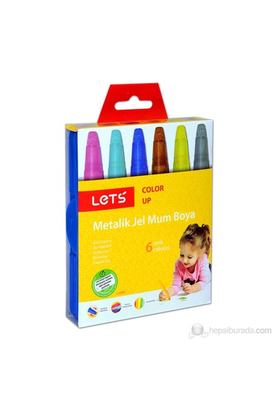 Lets 6686 Jel Mum Boya Metalik 6 Renk Lets 6686 Jel Mum Boya Metalik 6 Renk
