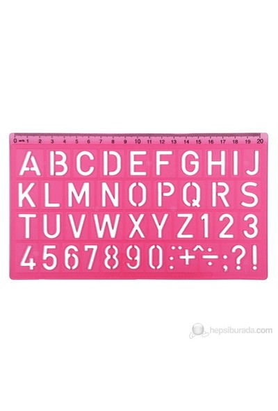 Ark Harf Şablonu Cetveli No:1