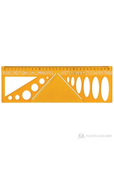 Ark Elips Şablon Cetveli No:4