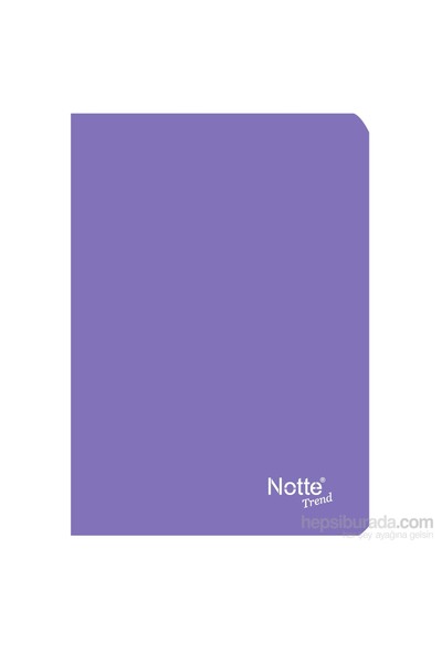 Notte 11355M Mor Plastik Kapak A5 Çizgili 40 Yaprak
