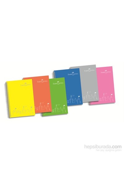 Faber-Castell PP Kapak Kareli Defter 80 Yaprak (5075400101)