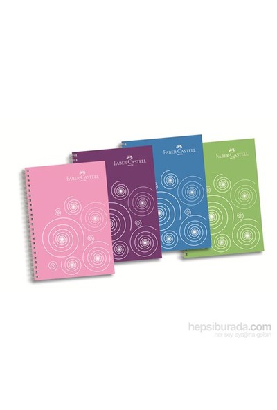 Faber-Castell PP Kapak 4 Blm Renkli Kenar Çizgi Defter 80 Yaprak (5075400141) Faber-Castell PP Kapak 4 Blm Renkli Kenar Çizgi Defter 80 Yaprak (5075400141)