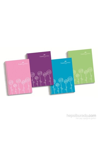 Faber-Castell PP Kapak 4 Blm Renkli Kenar Çizgi Defter 160 Yaprak (5075400171) Faber-Castell PP Kapak 4 Blm Renkli Kenar Çizgi Defter 160 Yaprak (5075400171)