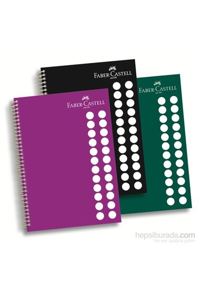 Faber-Castell PP Kapak Koyu Renkler Kareli Defter 100 Yaprak (5075400113) Faber-Castell PP Kapak Koyu Renkler Kareli Defter 100 Yaprak (5075400113)