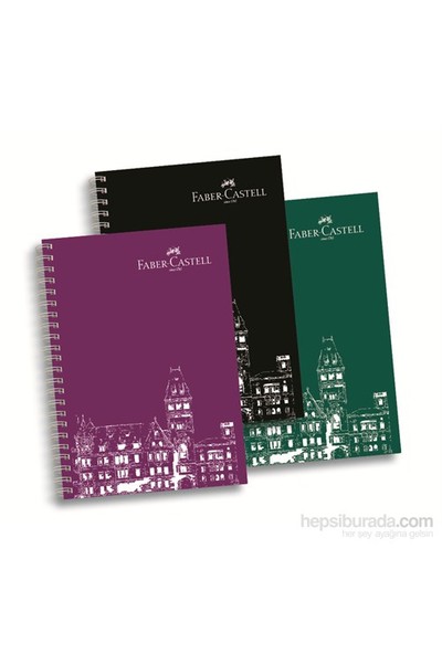 Faber-Castell PP Kapak Koyu Renkler Çizgili Defter 120 Yaprak (5075400124) Faber-Castell PP Kapak Koyu Renkler Çizgili Defter 120 Yaprak (5075400124)