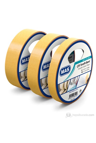 Mas Çift Taraflı Bant - 19mmx25m 2612