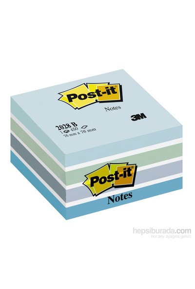 Post-it® Küp, Mavi Tonlari, 450 yaprak, 76x76mm Post-it® Küp, Mavi Tonlari, 450 yaprak, 76x76mm