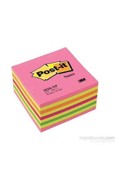 3M Post-it® Küp Not, Gökkusagi Pembe Tonlari, 450 yaprak, 76x76mm 3M Post-it® Küp Not, Gökkusagi Pembe Tonlari, 450 yaprak, 76x76mm