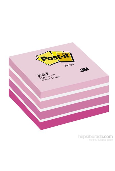 3M Post-it® Küp Not, Pembe Tonlari, 450 yaprak, 76x76mm 3M Post-it® Küp Not, Pembe Tonlari, 450 yaprak, 76x76mm