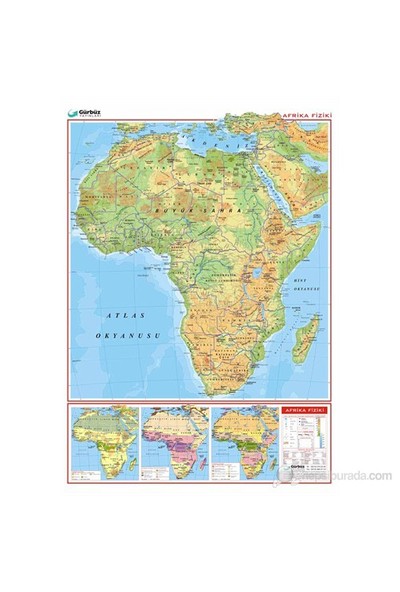 Afrika Fiziki Haritası Afrika Fiziki Haritası