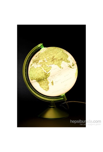 Gürbüz Işıklı Dünya Küresi 26cm (Yeşil)