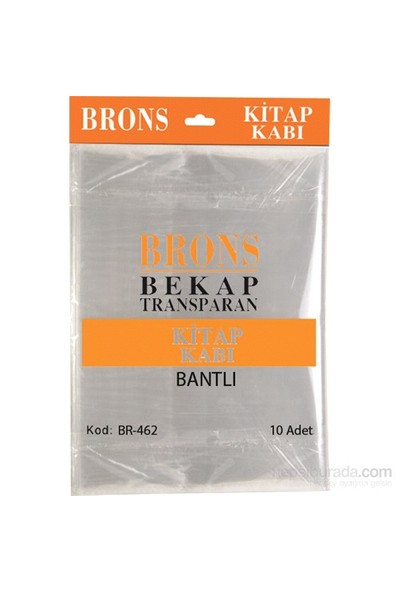 Brons Br-462 Hazır Kitap Kabı Şeffaf Bantlı 10 'lu Set Brons Br-462 Hazır Kitap Kabı Şeffaf Bantlı 10 'lu Set