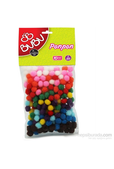 Bu-Bu Ponpon 1Cm 200'Lü Karma 10 Renk Bubu00108 Bu-Bu Ponpon 1Cm 200'Lü Karma 10 Renk Bubu00108