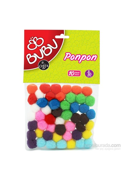 Bu-Bu Ponpon 3Cm 50'Li Karma Bubu00110
