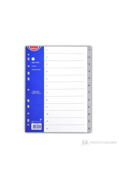 Noki Ayraç Pp 1-12 Rakam