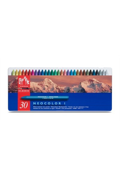 Caran D'ache Neocolor 30 Renk Wax Pastel Boya Caran D'ache Neocolor 30 Renk Wax Pastel Boya