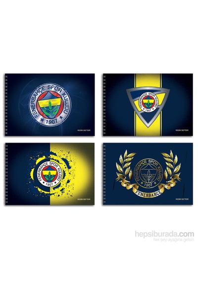 Keskin 300115-65 Fenerbahçe 17x25 cm Resim Defteri 15 Yaprak