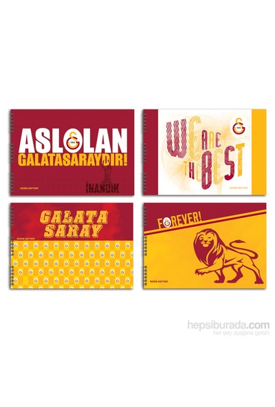 Keskin 300215-63 Galatasaray 25x35 cm Resim Defteri 15 Yaprak