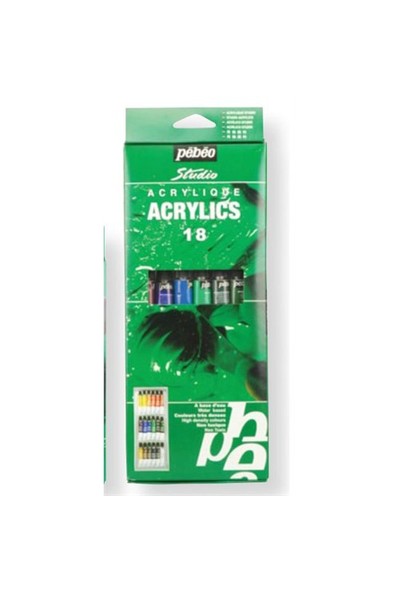 Pepeo Akrilik Boya 12 Ml. 18 Renk Set Pepeo Akrilik Boya 12 Ml. 18 Renk Set