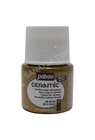Pebeo Ceramic Seramik Boyası 15 Rich Gold Pebeo Ceramic Seramik Boyası 15 Rich Gold