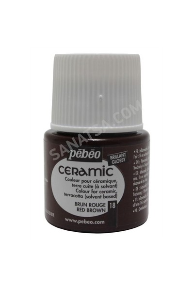 Pebeo Ceramic Seramik Boyası 18 Red Brown Pebeo Ceramic Seramik Boyası 18 Red Brown