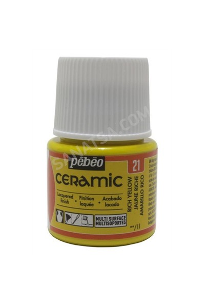 Pebeo Ceramic Seramik Boyası 21 Rich Yellow Pebeo Ceramic Seramik Boyası 21 Rich Yellow