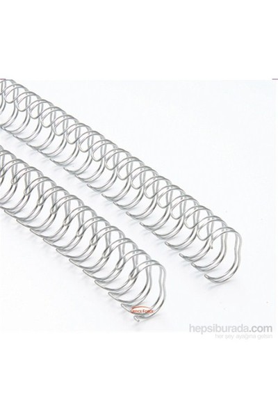 Office Force 9/16'' Gümüş 3:1'' (inç) A4 34 Loop Kutu Tel Spiral 100'lü