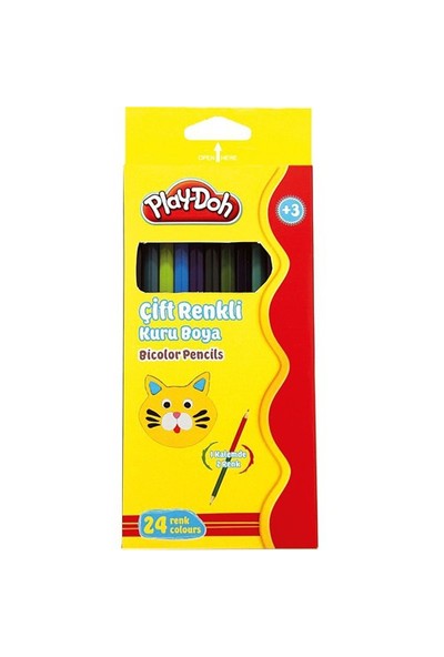 Play-Doh Ku011 24 Renk 12'Li Bicolor Kuru Boya Kalemi Play-Doh Ku011 24 Renk 12'Li Bicolor Kuru Boya Kalemi