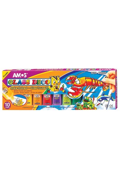Amos Cam Boyama Seti 22 Ml X 9 Tüp Gd22P10 Amos Cam Boyama Seti 22 Ml X 9 Tüp Gd22P10