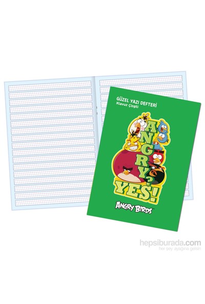 Keskin 280200-46 Angry Birds A4 Güzel Yazı Defteri 40 Yaprak