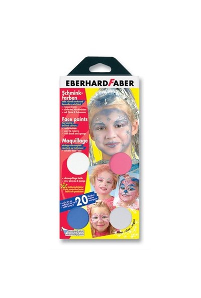Faber-Castell Ebeehard Faber 4 Renk Yüz Boyama Seti(Girly) Faber-Castell Ebeehard Faber 4 Renk Yüz Boyama Seti(Girly)
