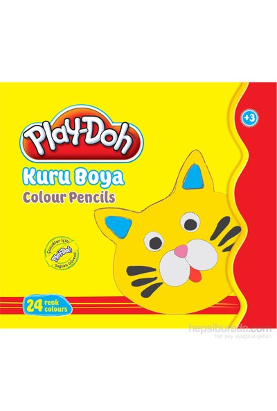 Play-Doh 24 Renk Kuru Boya Teneke Kutu Play-Ku014