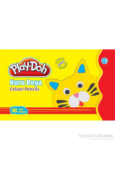Play-Doh 36 Renk Kuru Boya Teneke Kutu Play-Ku015