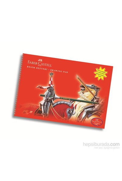 Faber-Castell Karton Kapak Resim Defteri 35x50cm 15 Yaprak