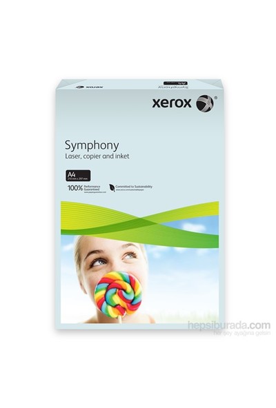 Xerox Symphony Renkli Fotokopi Kağıdı A4 80gr Açık Mavi Xerox Symphony Renkli Fotokopi Kağıdı A4 80gr Açık Mavi