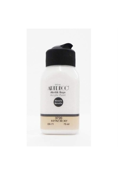 Artdeco Metalik Akrilik Boya 75 Ml. Sedef Beyaz Artdeco Metalik Akrilik Boya 75 Ml. Sedef Beyaz