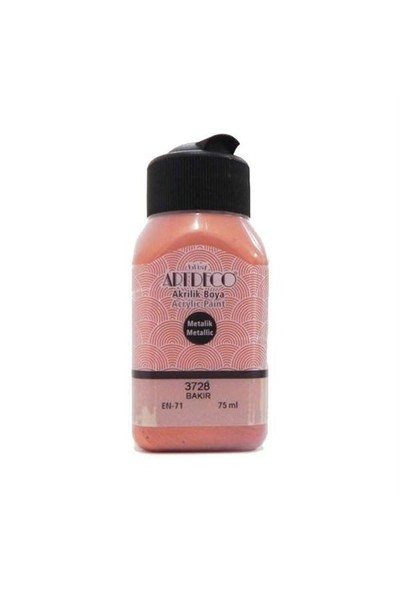 Artdeco Metalik Akrilik Boya 75 Ml. Bakır Artdeco Metalik Akrilik Boya 75 Ml. Bakır