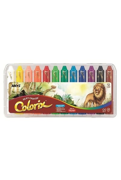 Amos Colorix Üçü Birarada Boya Plastik Kutu 12’Li Crx5Pc12 Amos Colorix Üçü Birarada Boya Plastik Kutu 12’Li Crx5Pc12