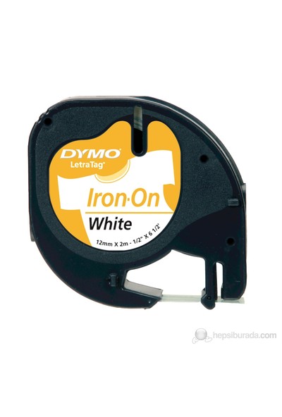 Dymo Letratag Ütü Transfer Şerit ( 12mm x 2 mt ), Beyaz Dymo Letratag Ütü Transfer Şerit ( 12mm x 2 mt ), Beyaz
