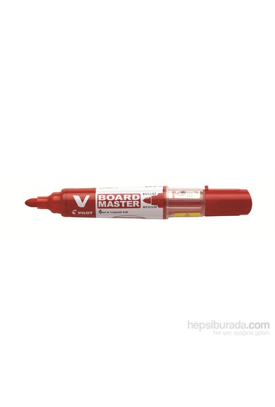 Pilot V-Board Master Yuvarlak Uç Kırmızı