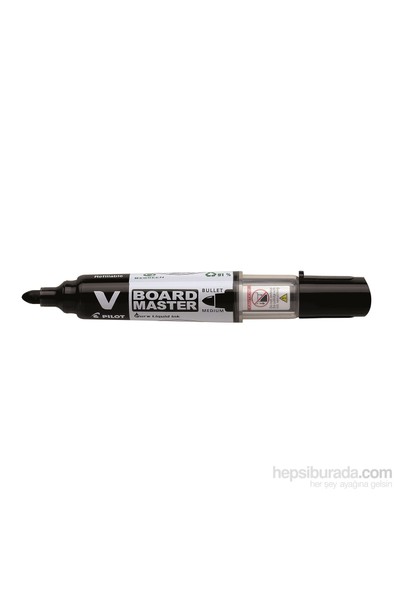 Pilot V-Board Master Yuvarlak Uç Siyah
