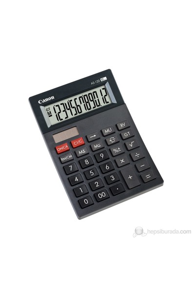 Canon As-120 12 Hane Masaüstü Hesap Makinesi